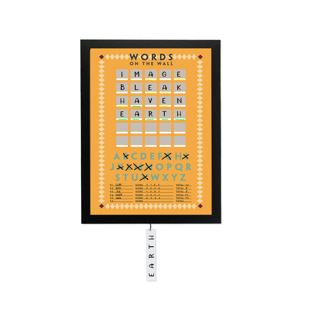 Wordle Board Game - Playable Game Room Decor - Free Shipping