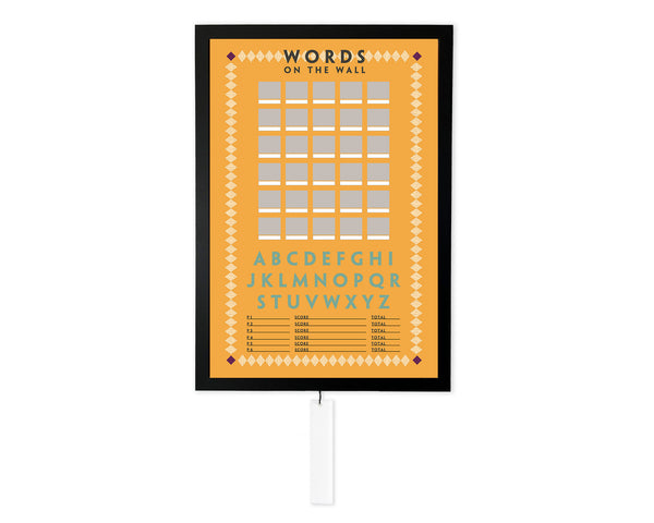 Wordle Board Game - Playable Game Room Decor - Free Shipping